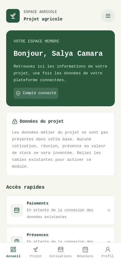 [Nom du Projet Agricole] Mobile