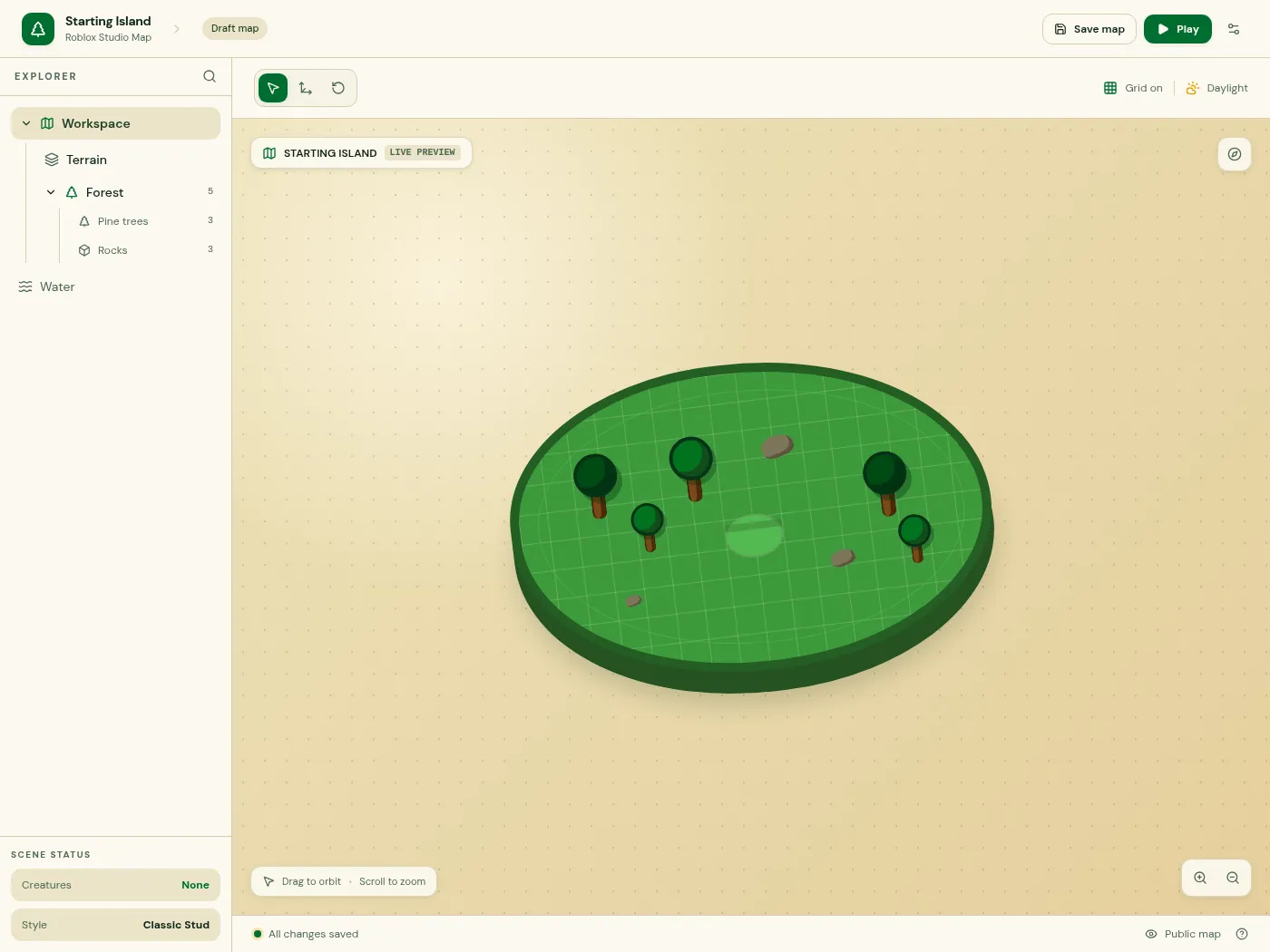 Roblox Island Starter Map