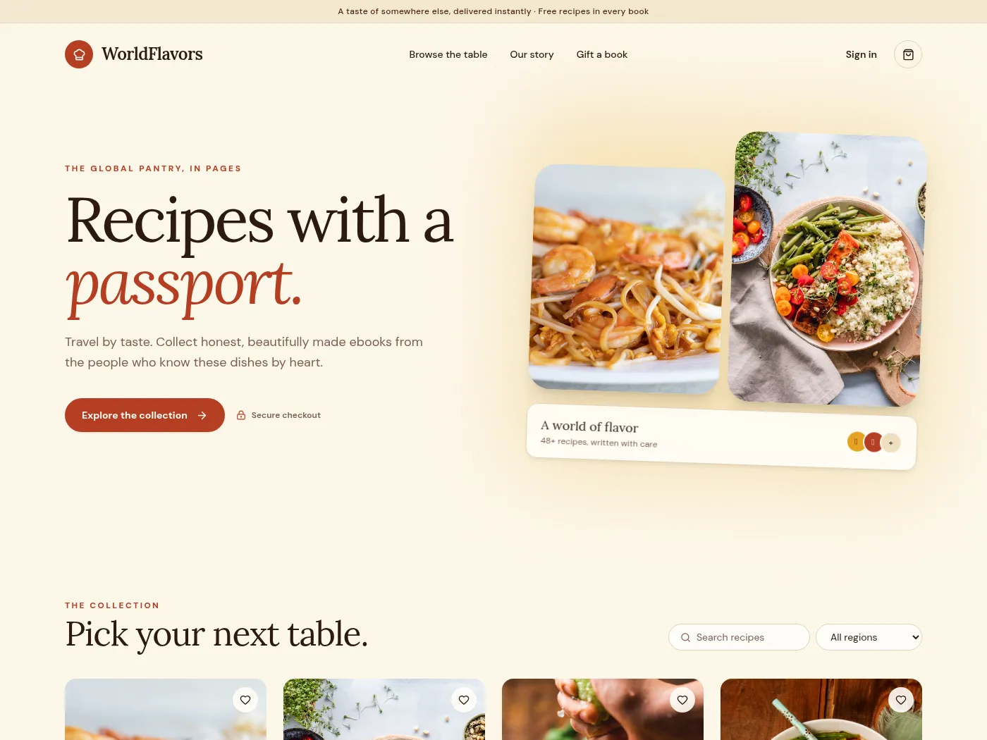 WorldFlavors Ebook Store