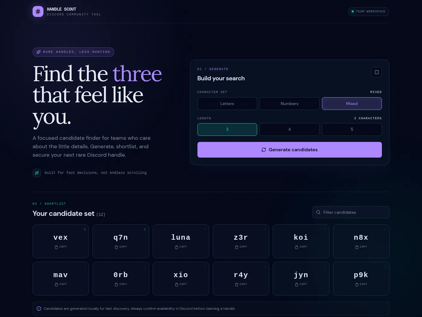 Discord Handle Finder