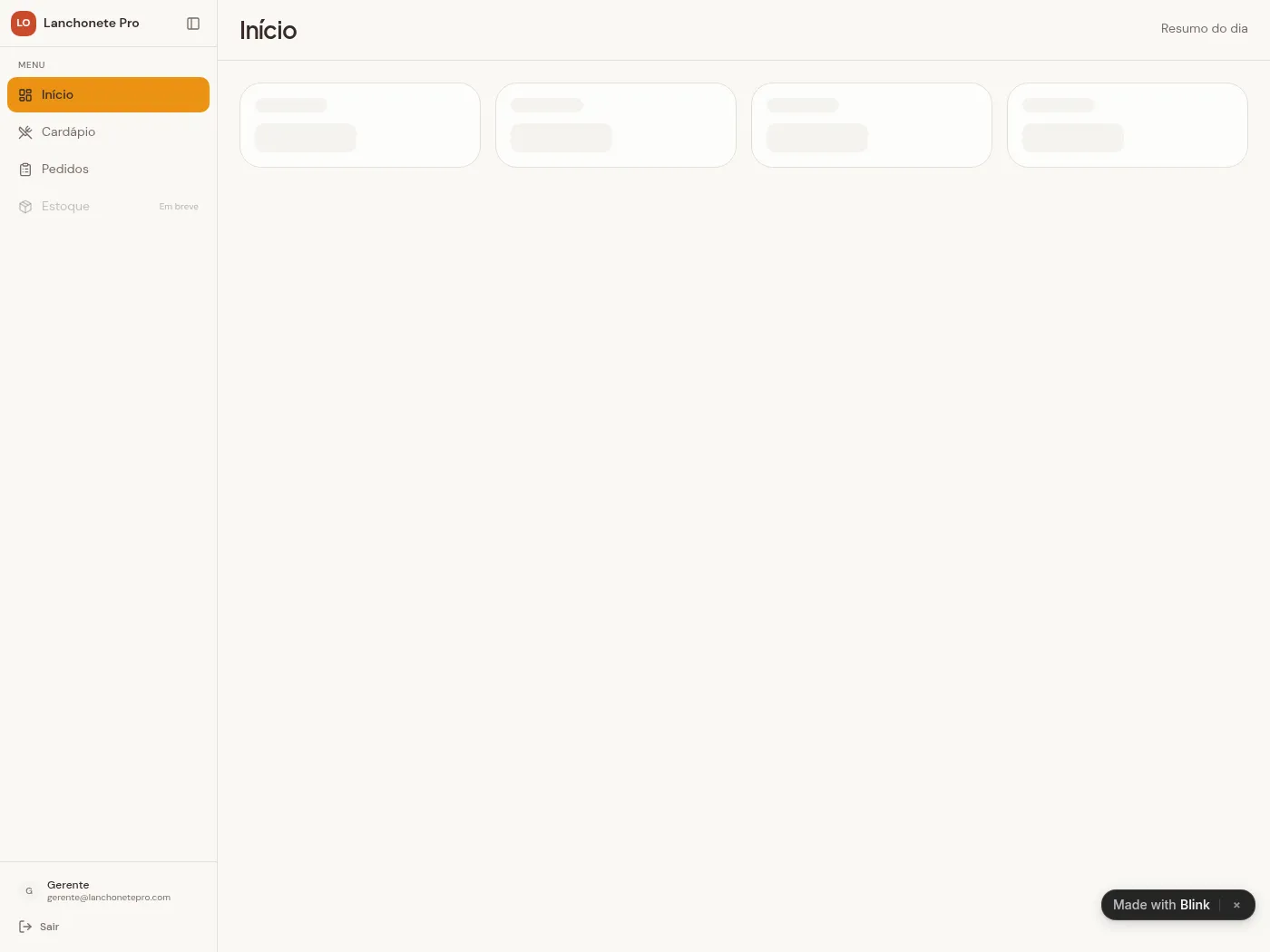 Lanchonete Organizer Pro