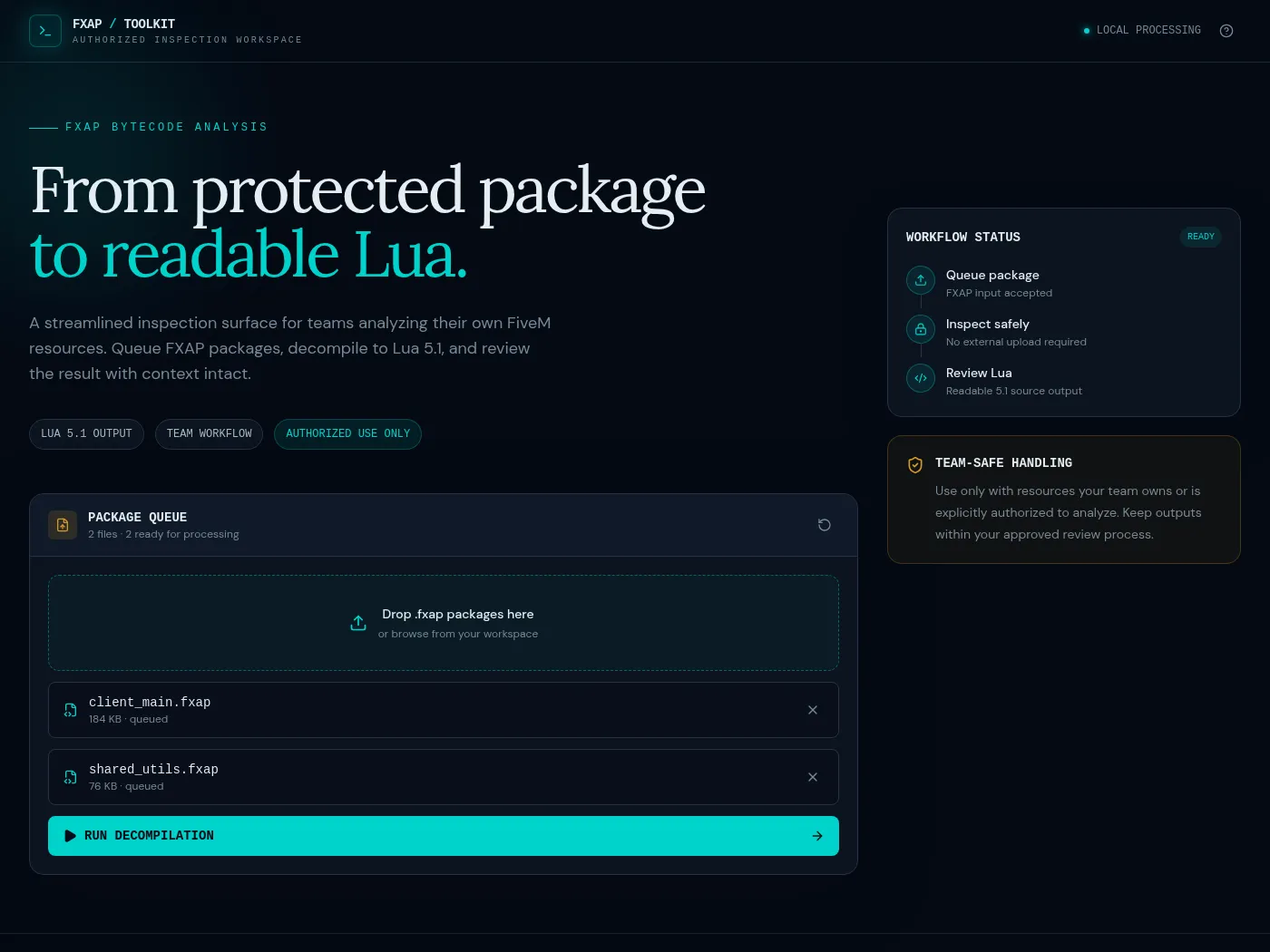 FXAP Decryptor Toolkit
