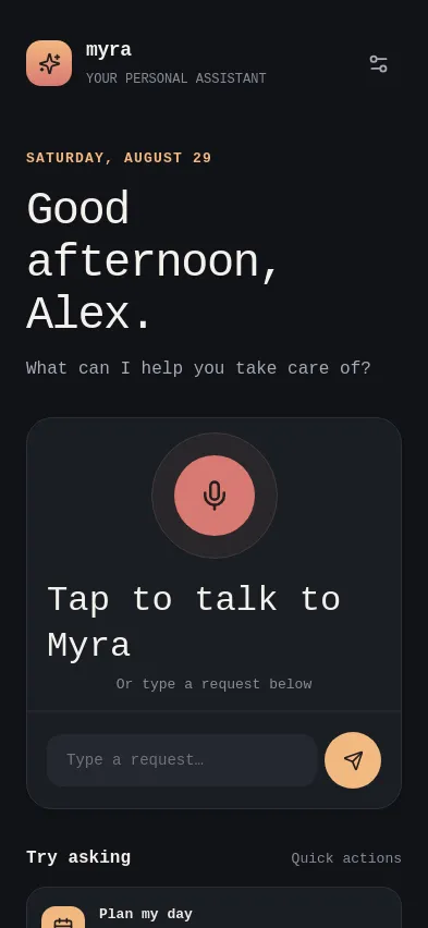 Myra Voice Assistant