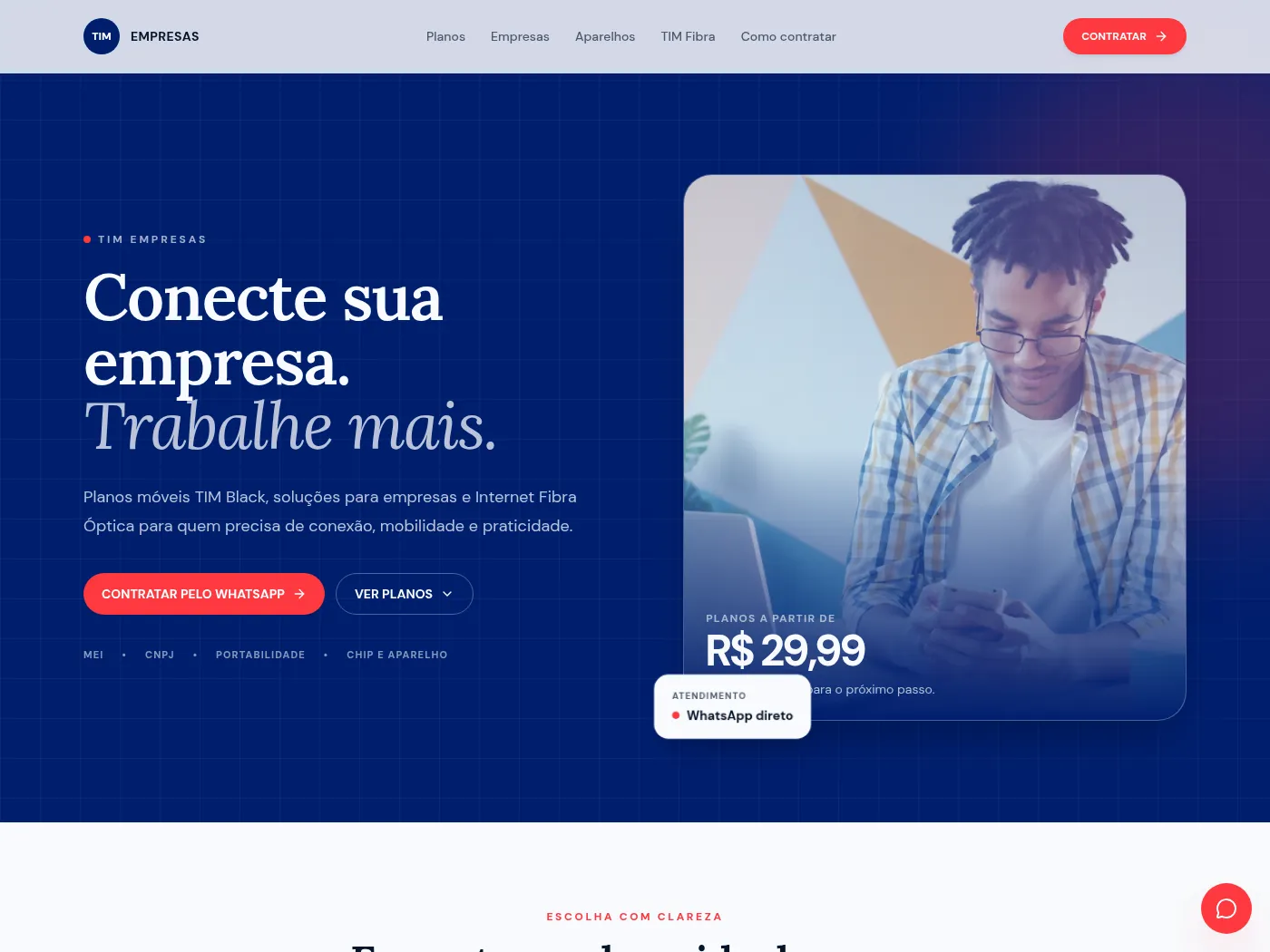 TIM Empresas Premium Site