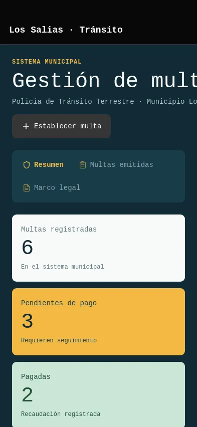 Multas Los Salias App