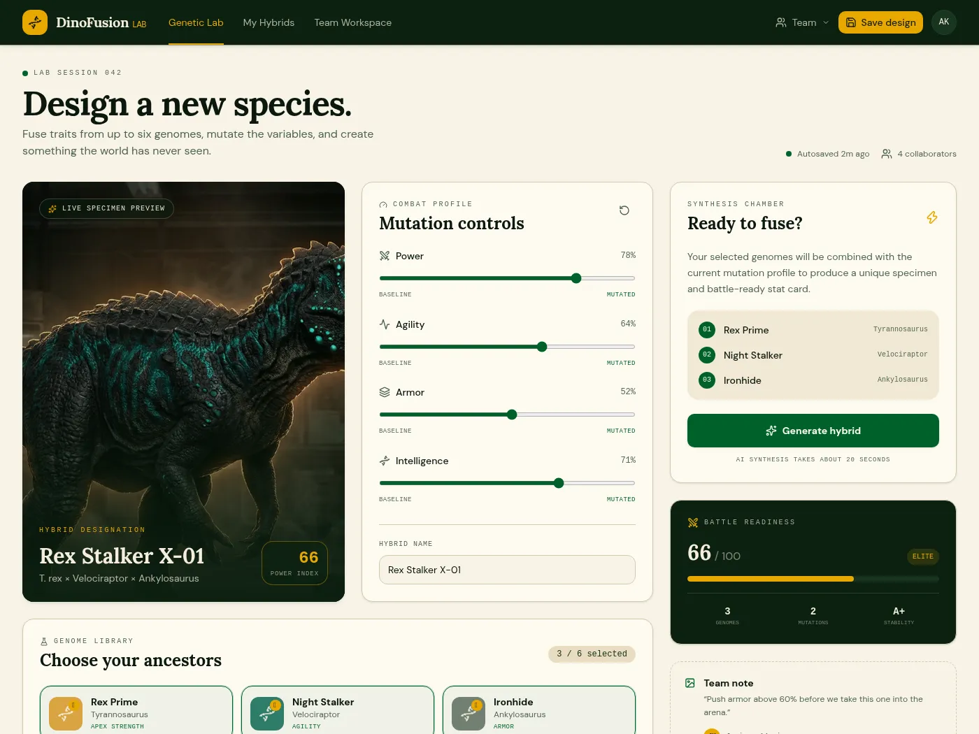 DinoFusion Lab