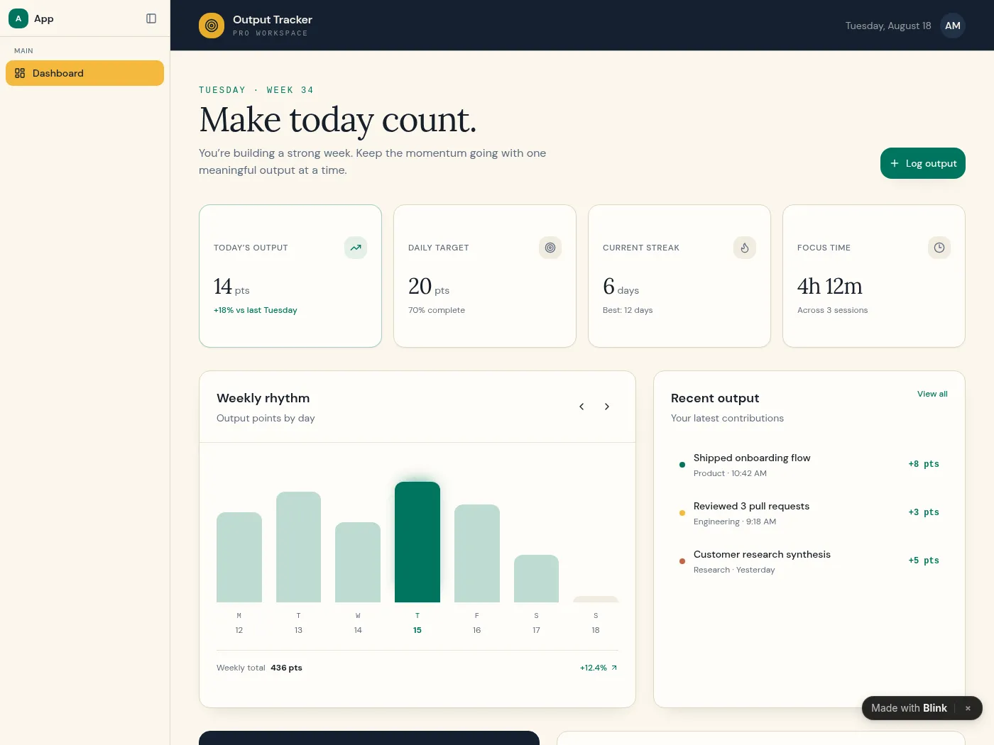 Output Tracker Pro