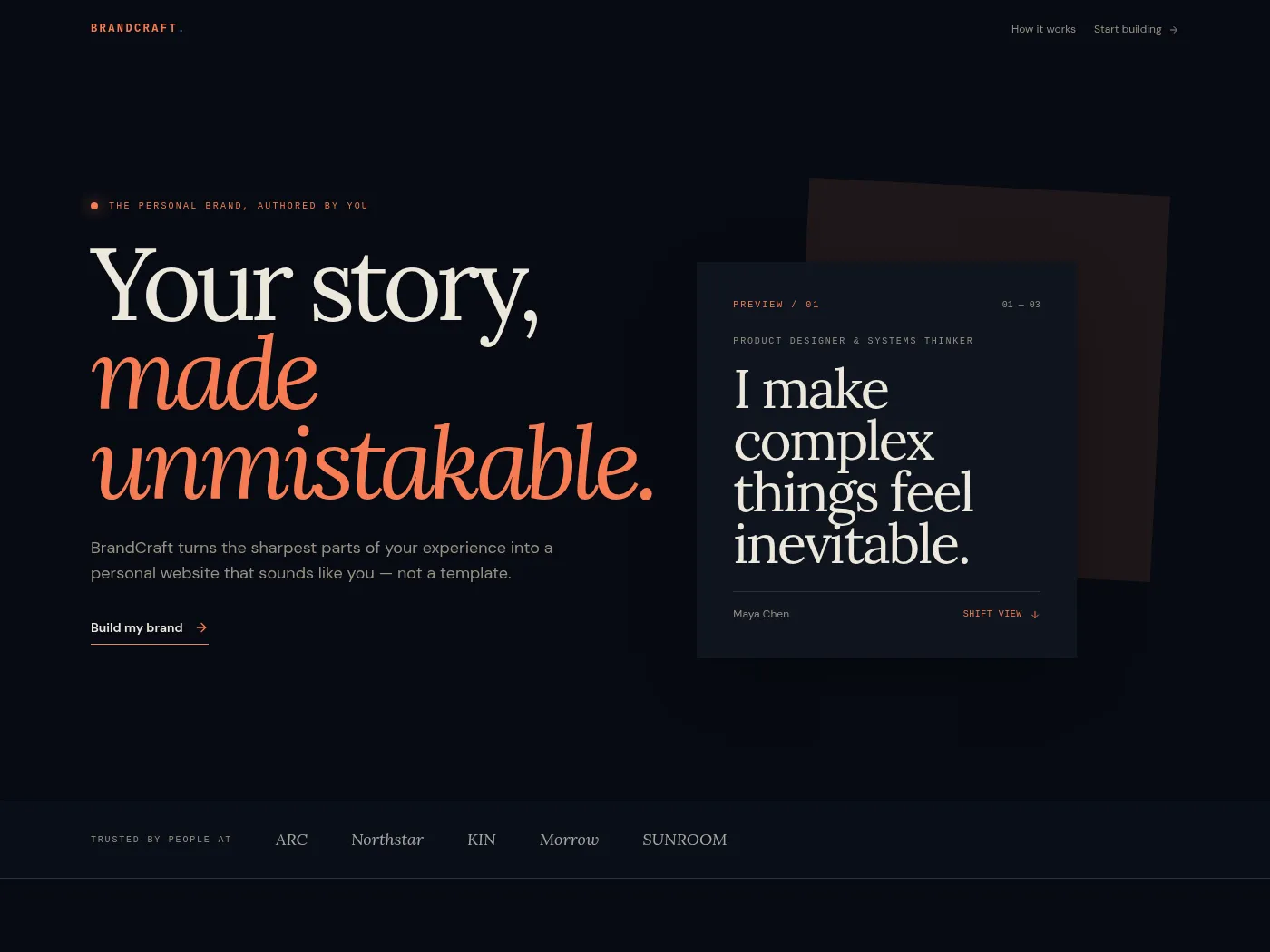 BrandCraft AI Site Builder