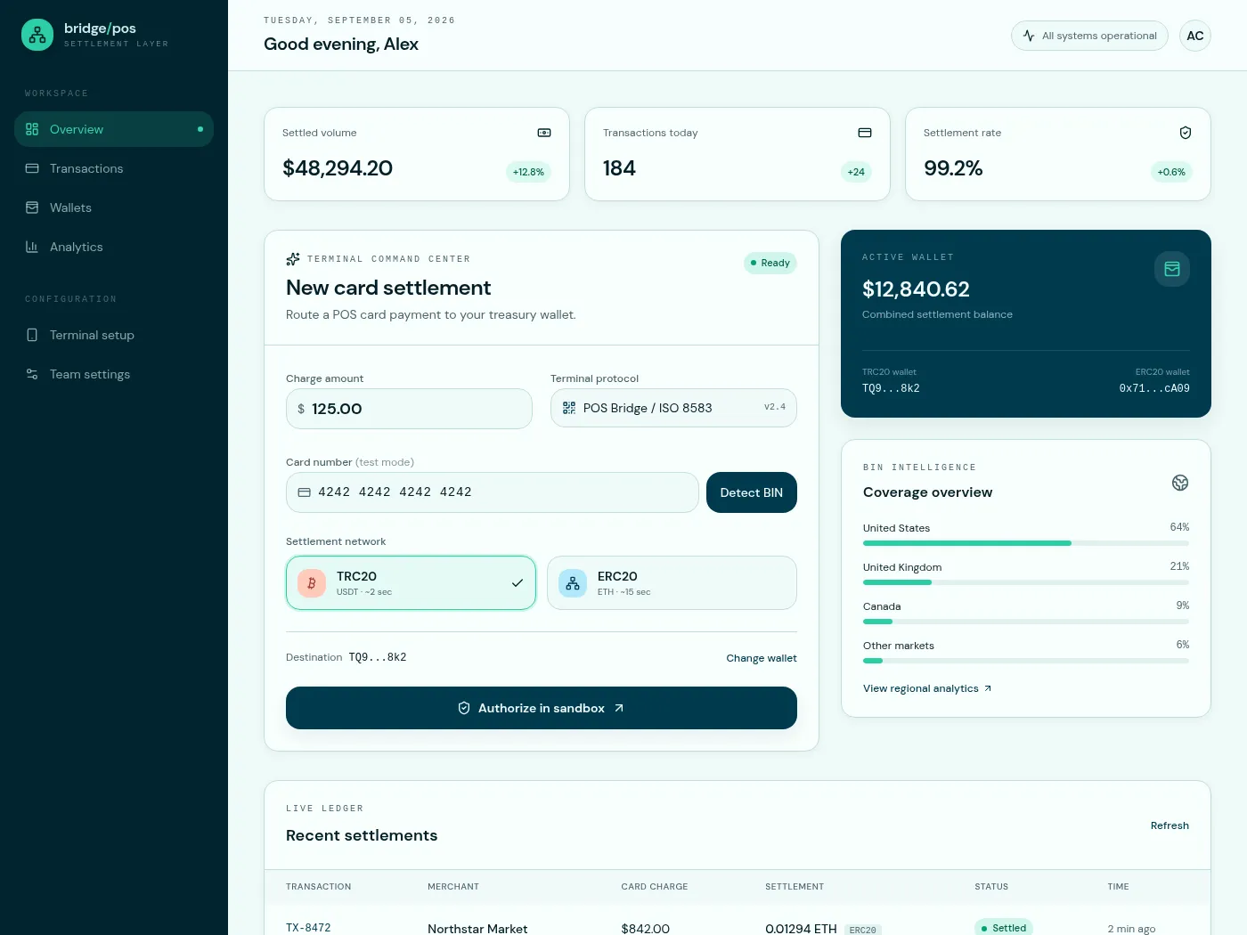 Crypto POS Bridge