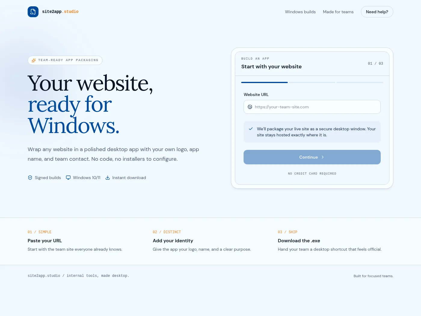 Site2App Converter