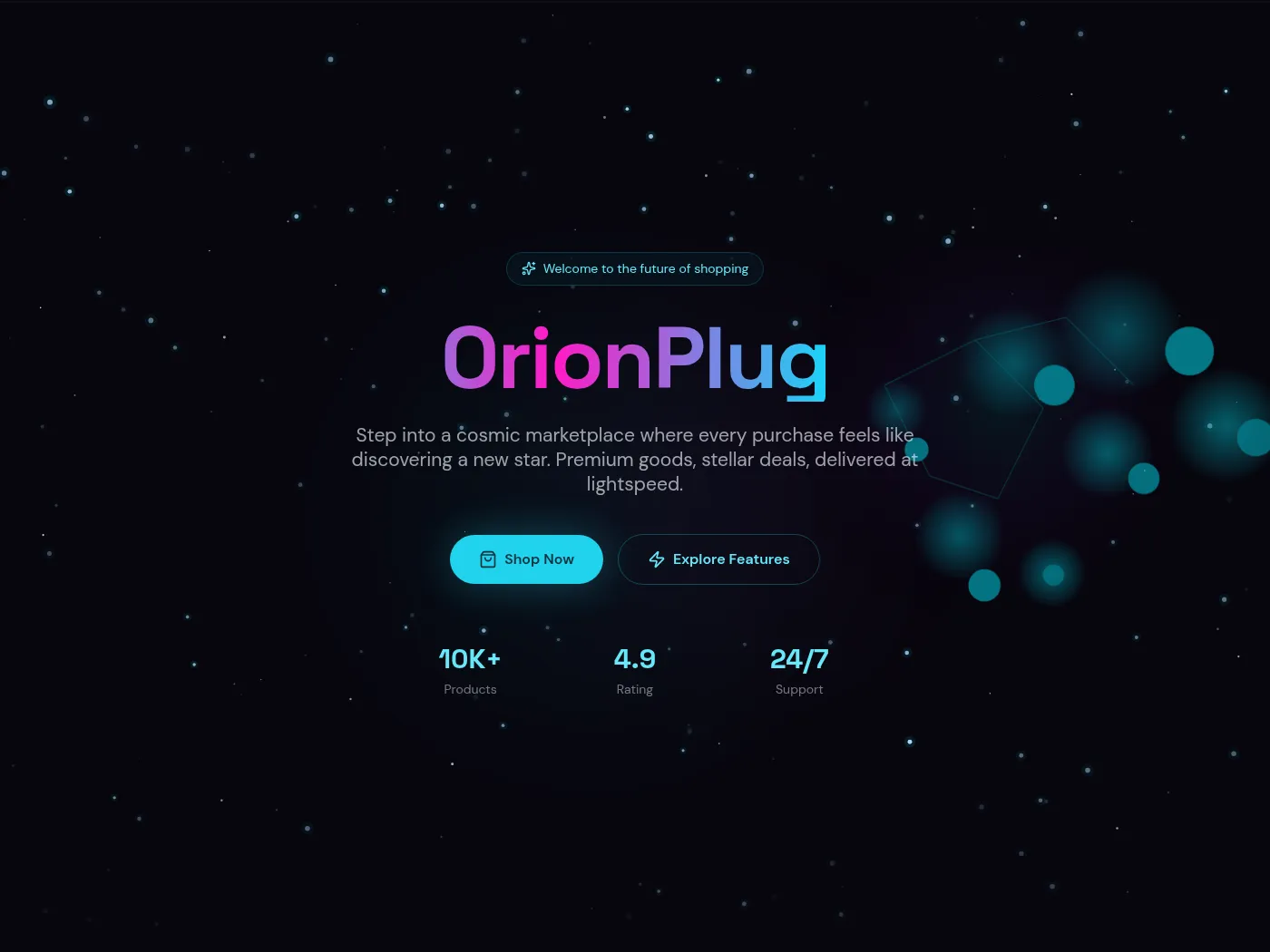 OrionPlug Space Glow Theme