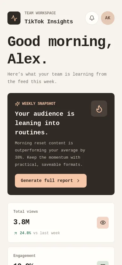 TikTok Insights Mobile
