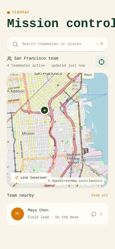 TeamMap Mobile