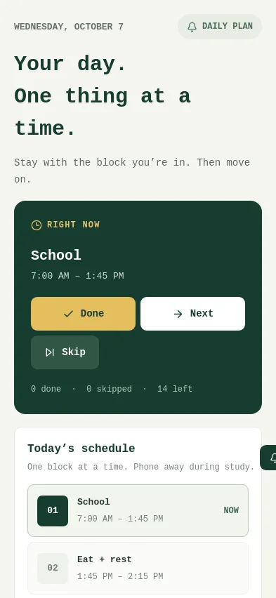 Routine Reminder Buddy