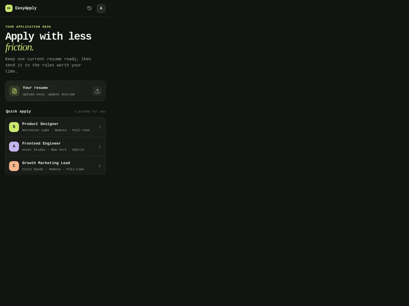 EasyApply Extension