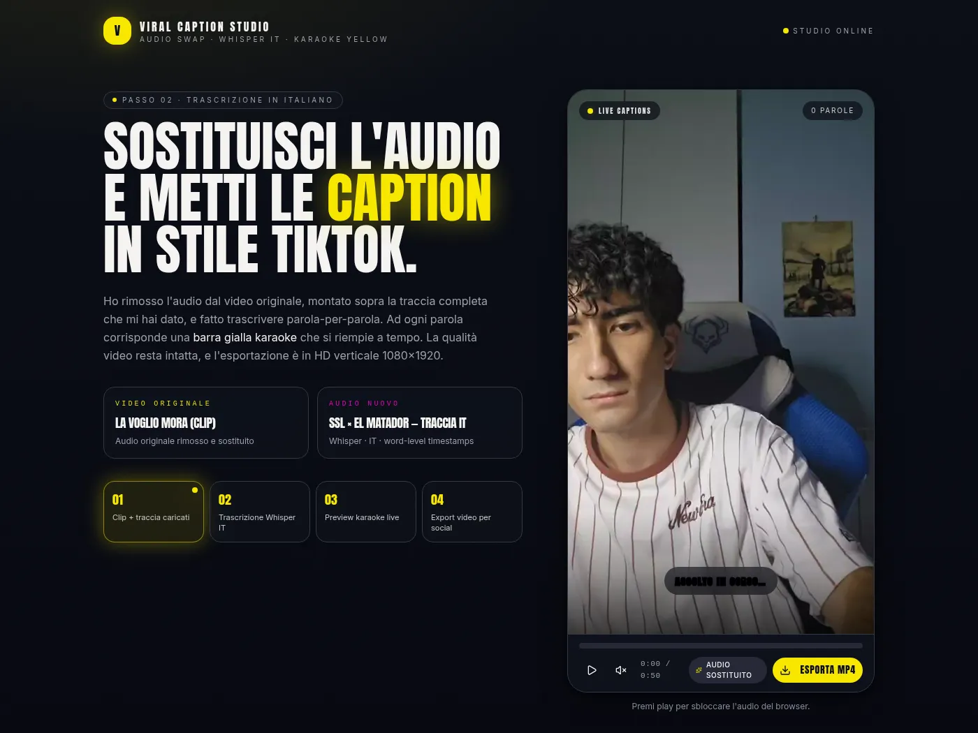 Viral Caption Video Maker