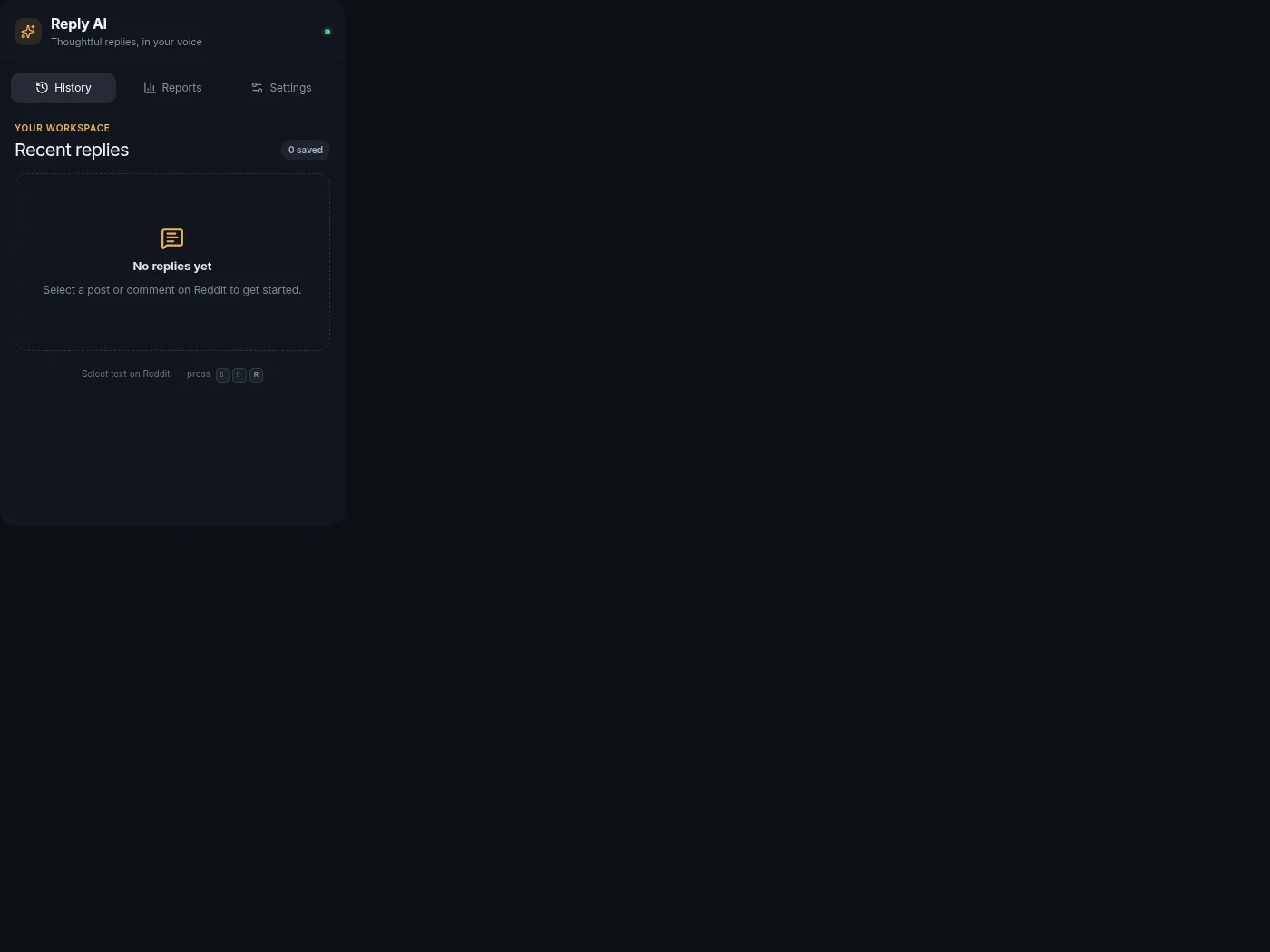 Reddit AI Reply Extension