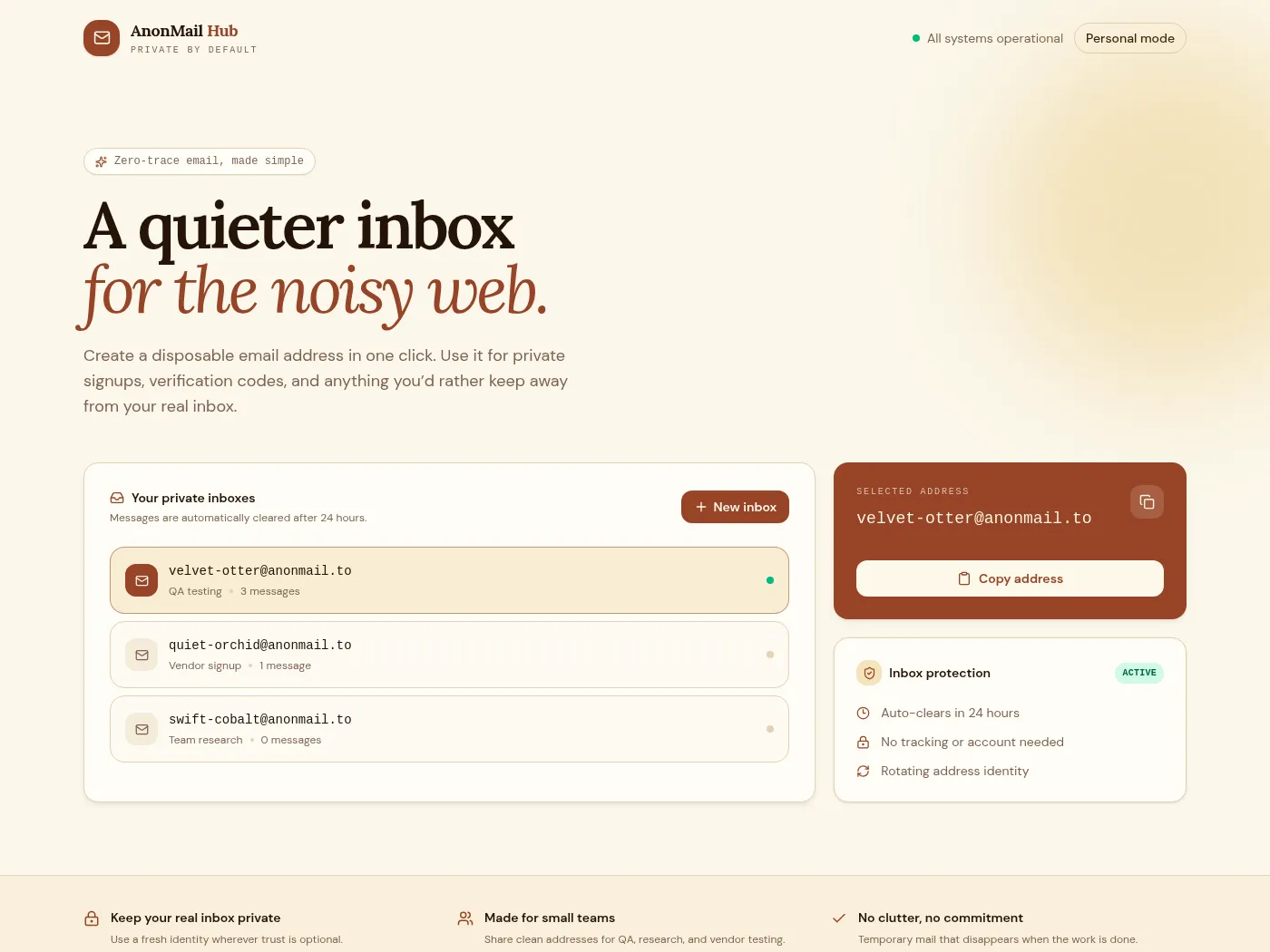 AnonMail Hub
