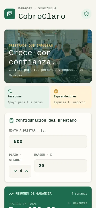 Maracay MicroLending App