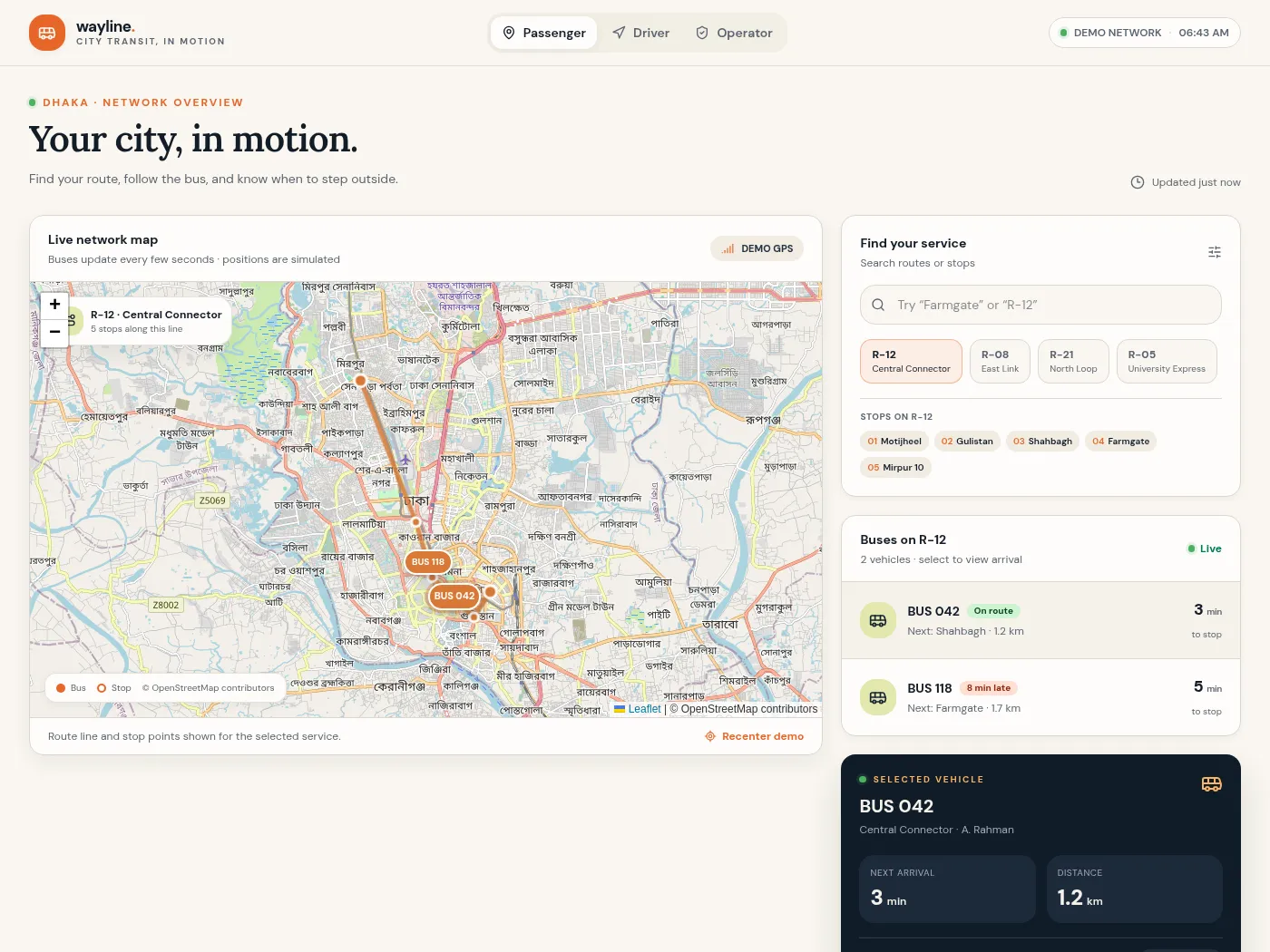 Smart Bus Tracker
