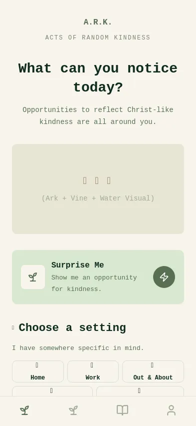 A.R.K. Kindness App