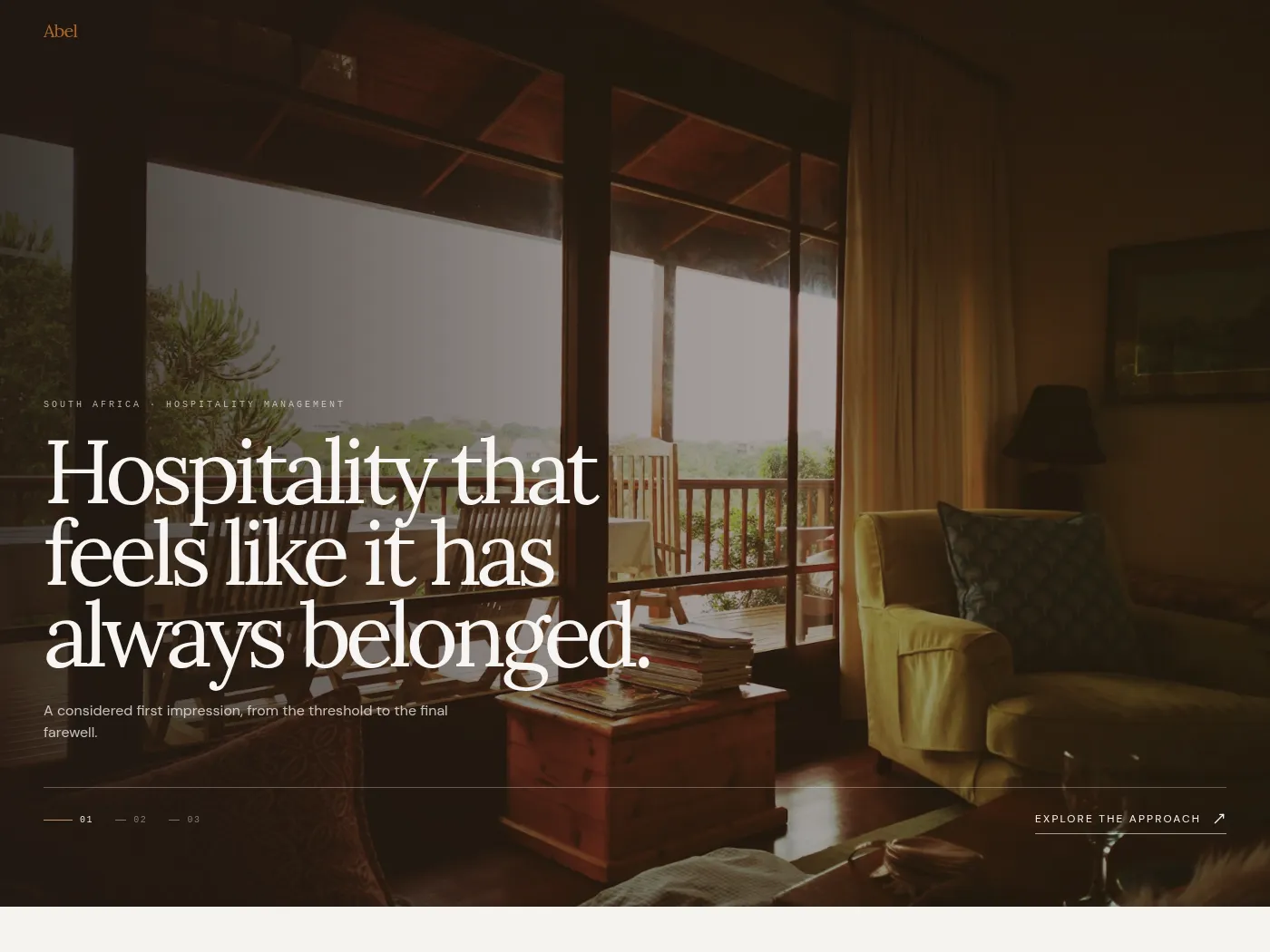Abel Hospitality Agency Site