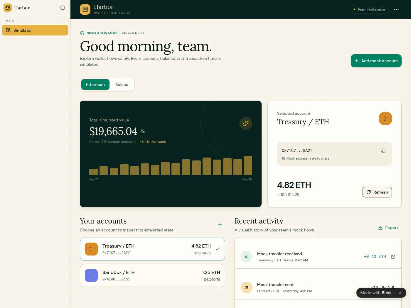 Crypto Wallet Simulator