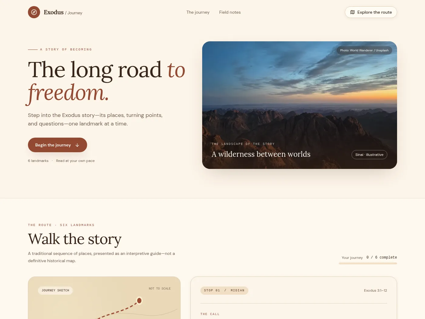 Exodus Journey App