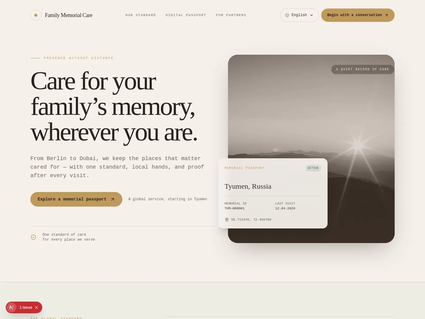 Family Memorial Care