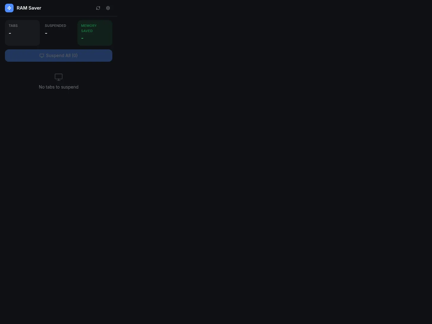 RAM Saver Extension