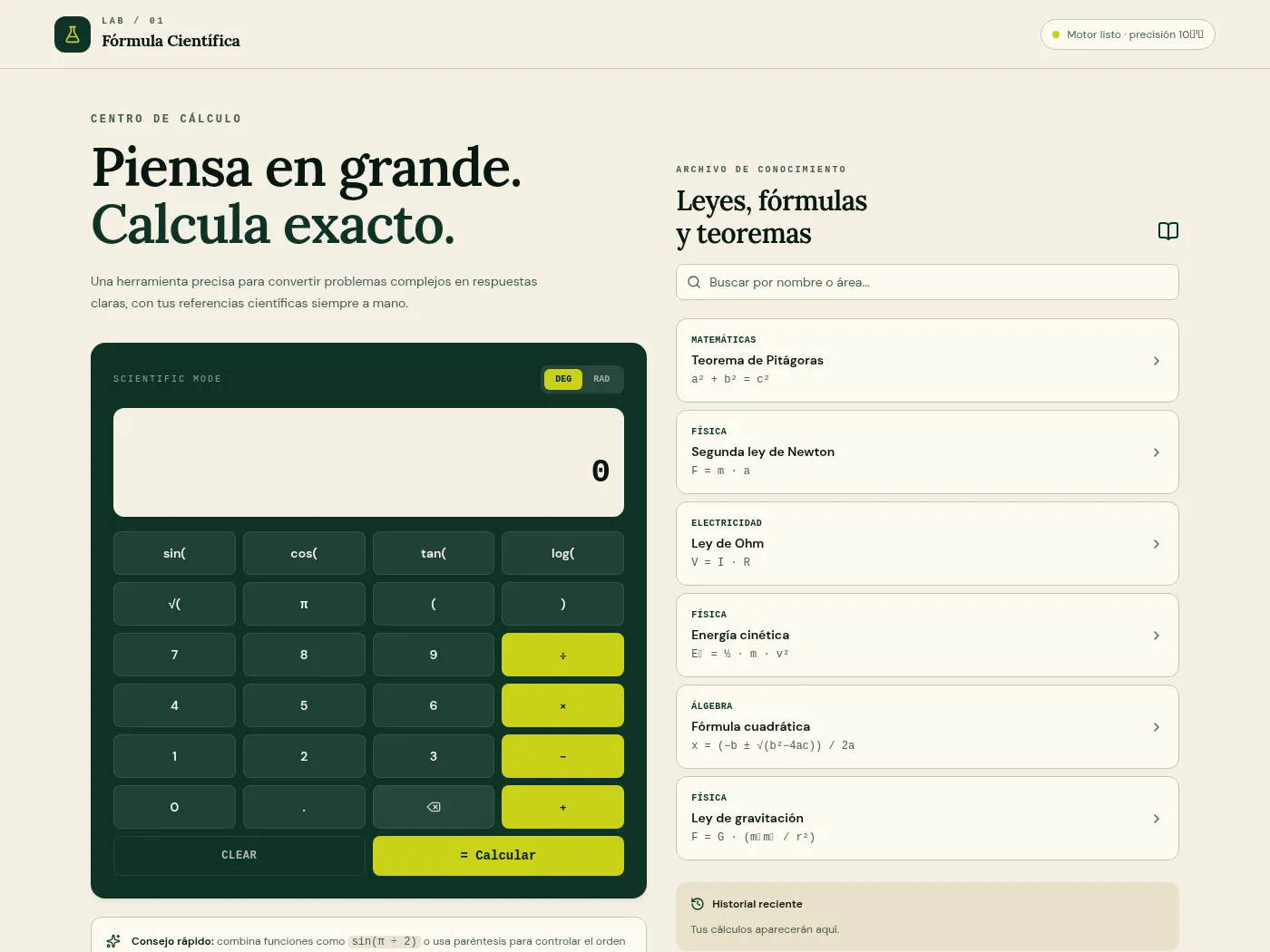 Fórmula Científica App