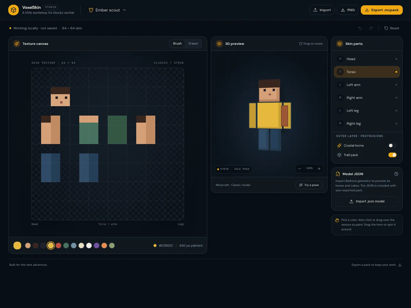 VoxelSkin Studio