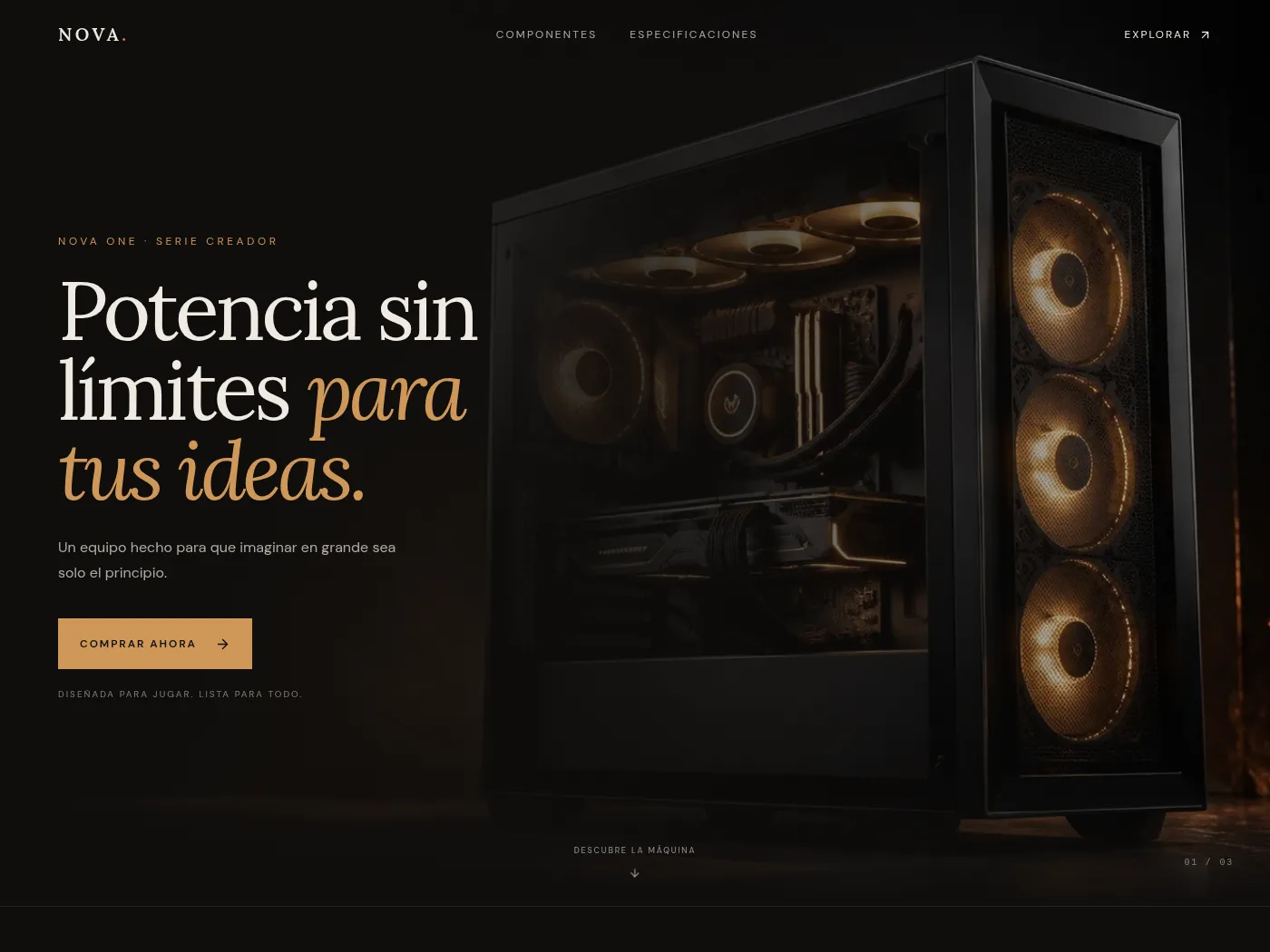 PC Power Landing Page