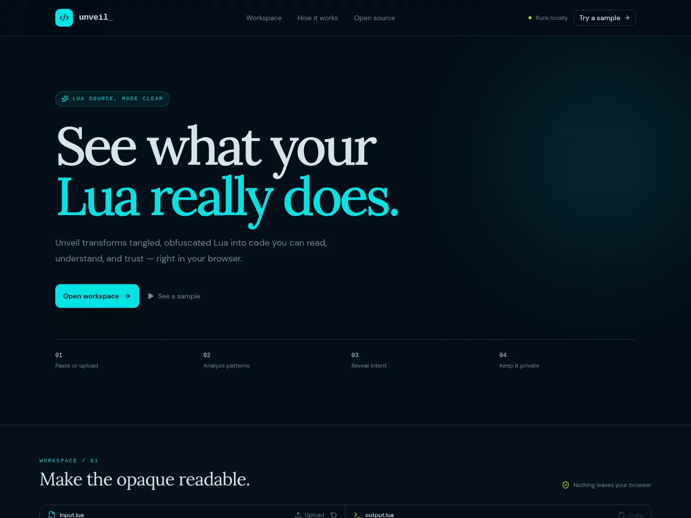 Lua Deobfuscator Web