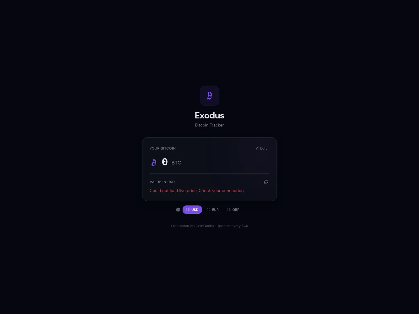 Exodus Bitcoin Extension