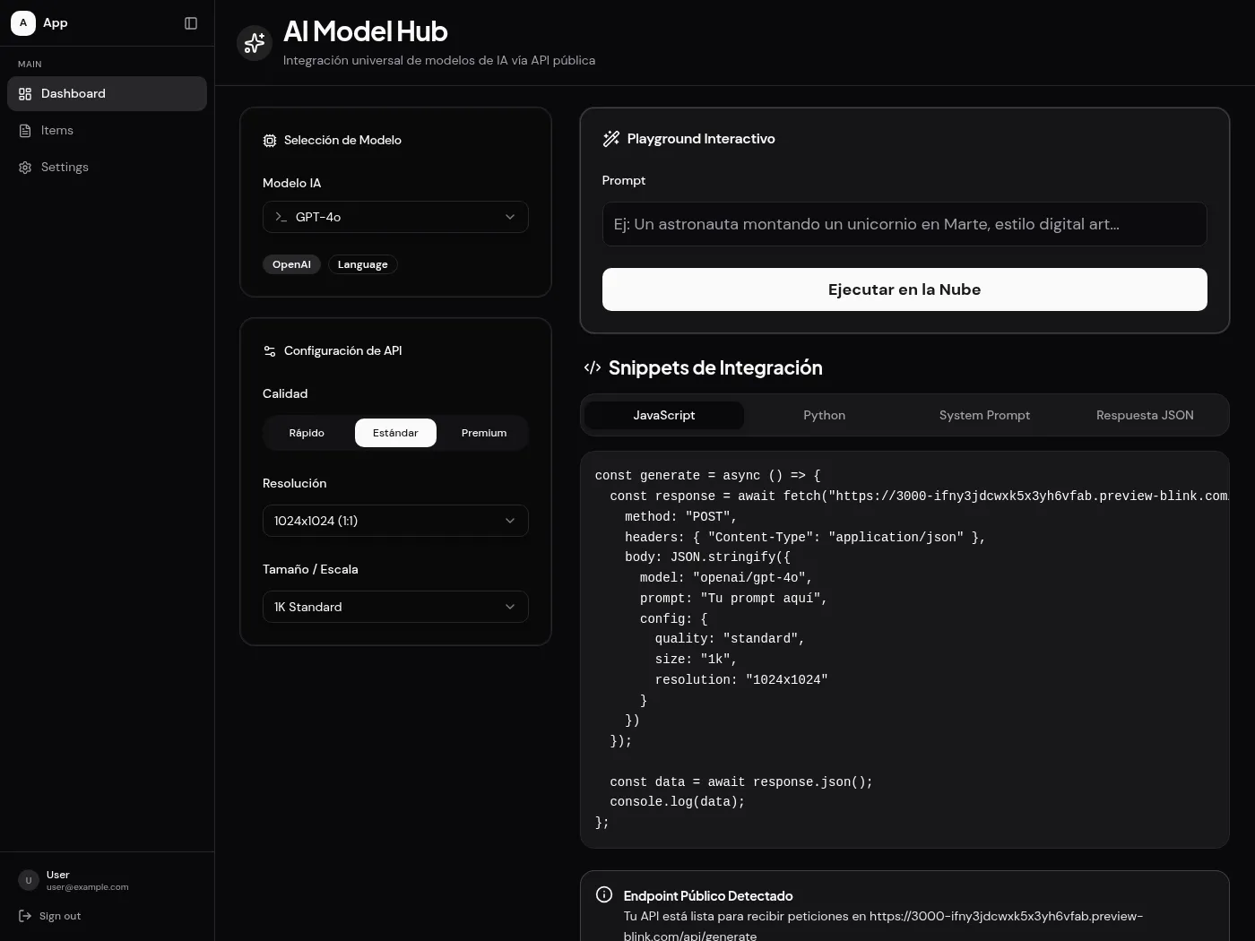 Model Integrator App