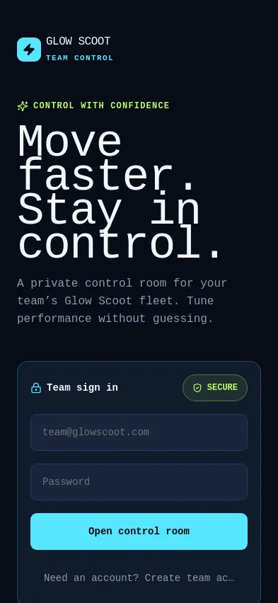 Glow Scoot Control