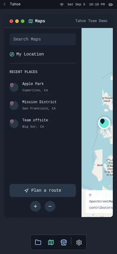 Tahoe MacOS Simulator