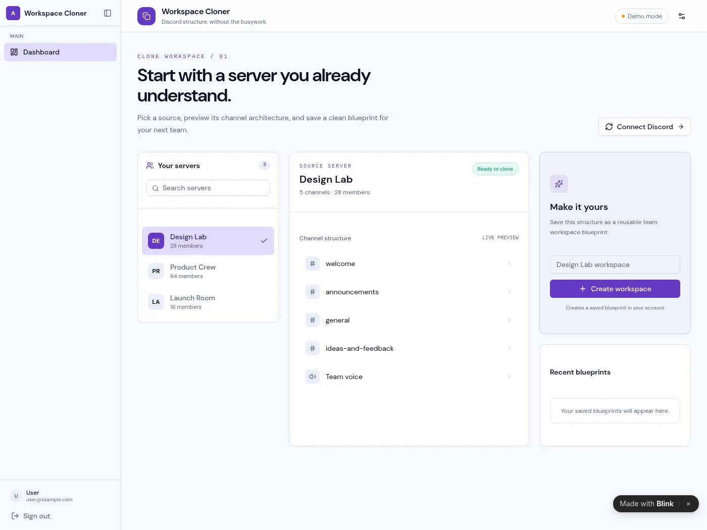 Discord Server Cloner