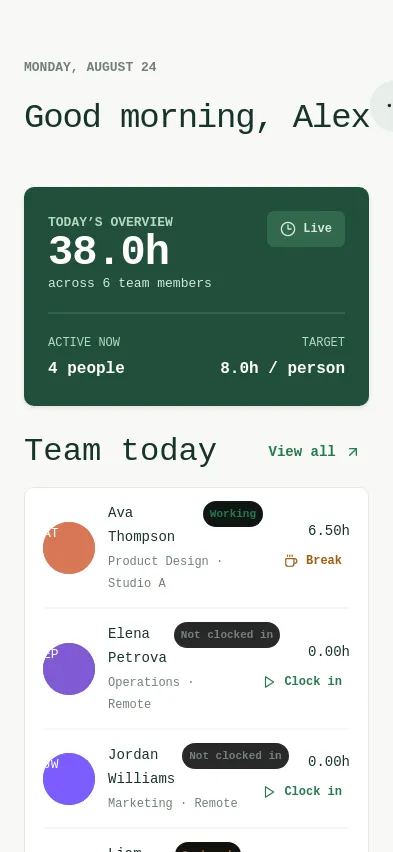 TimeTrack Mobile