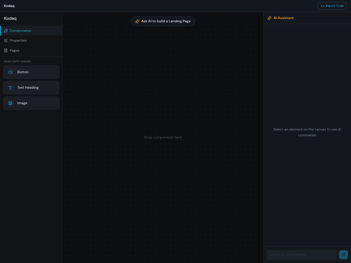 Kodaq AI Visual Builder