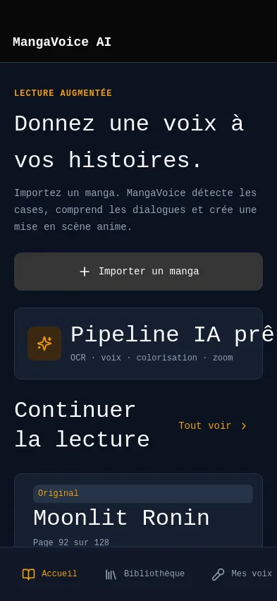 MangaVoice AI Reader