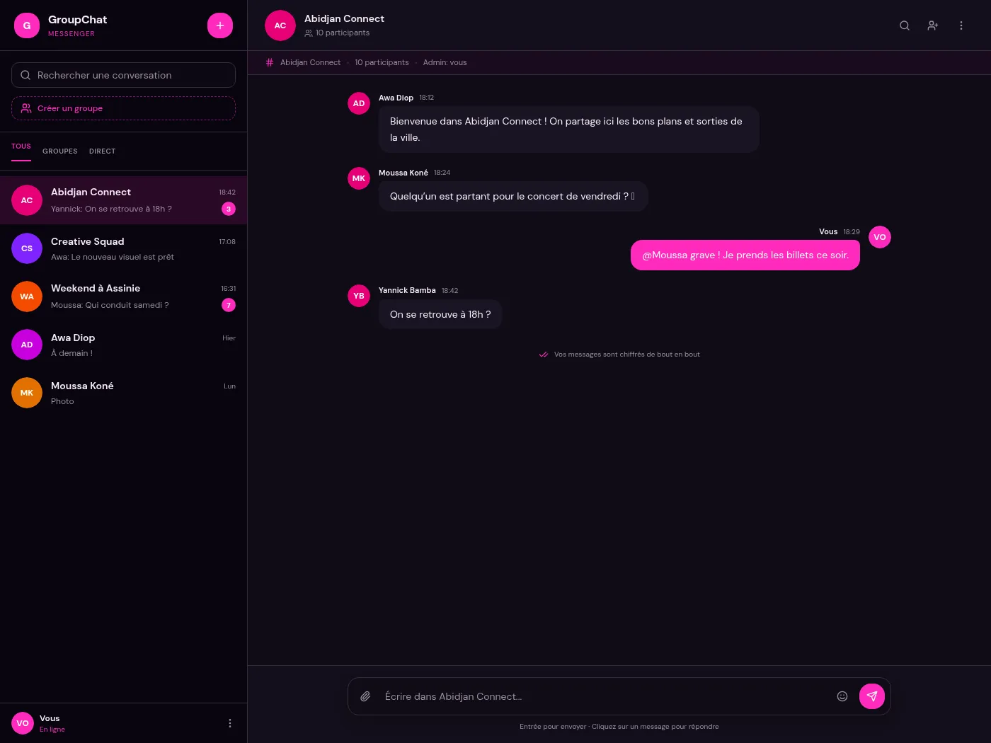 GroupChat Messenger Upgrade
