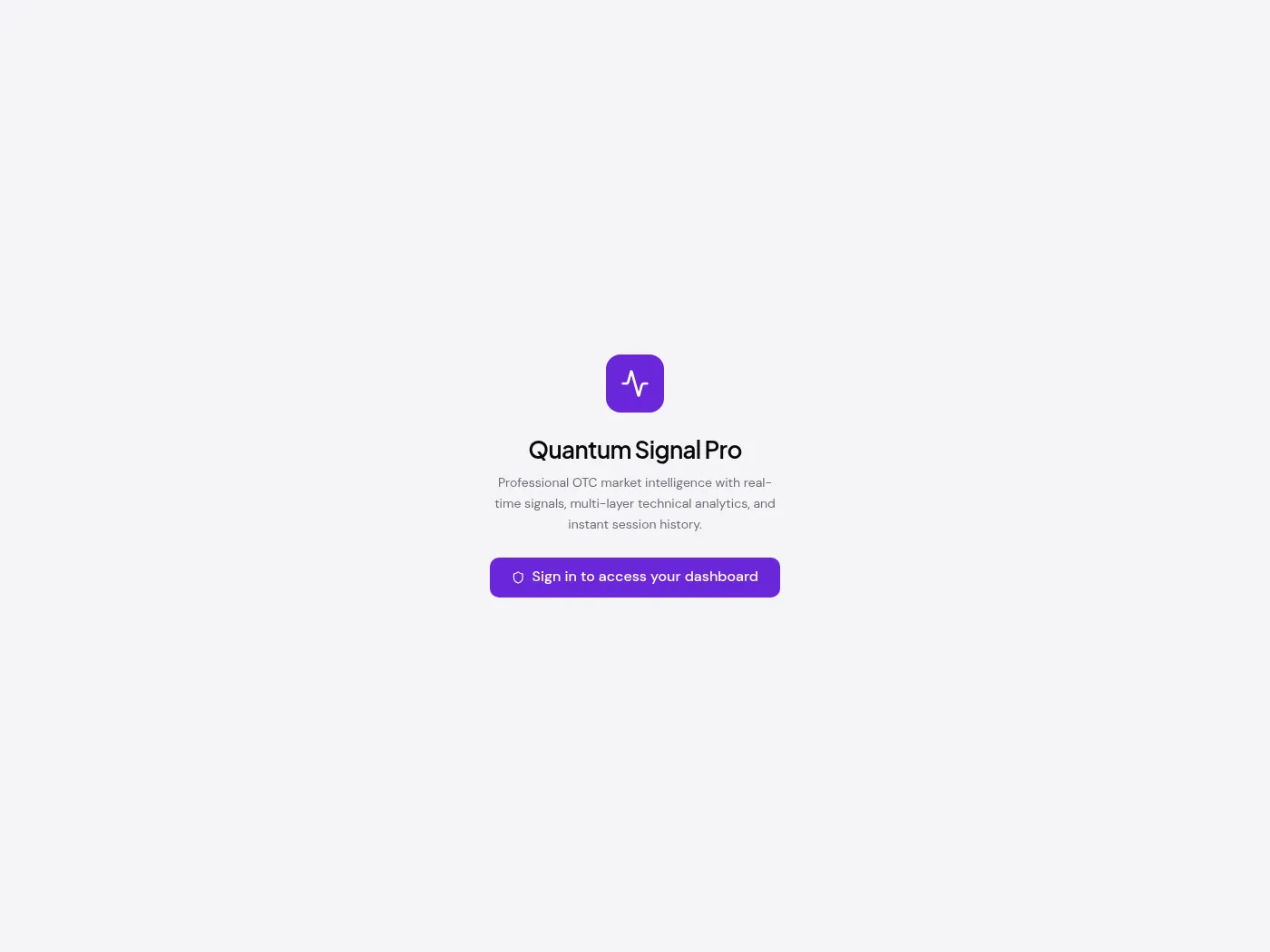 Quantum Signal Pro
