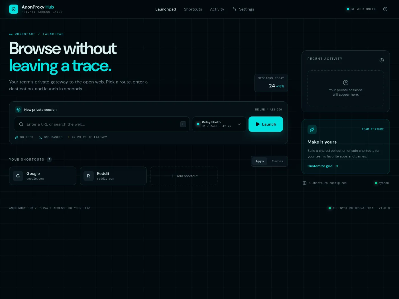 AnonProxy Hub