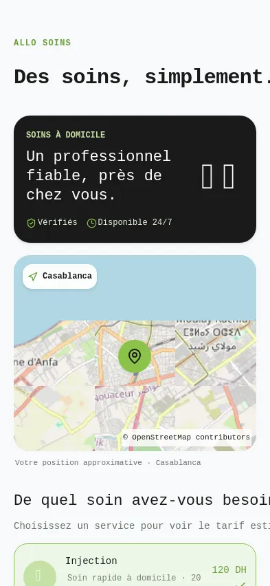 Allo Soins Mobile App