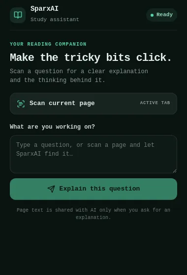 SparxAI Study Assistant