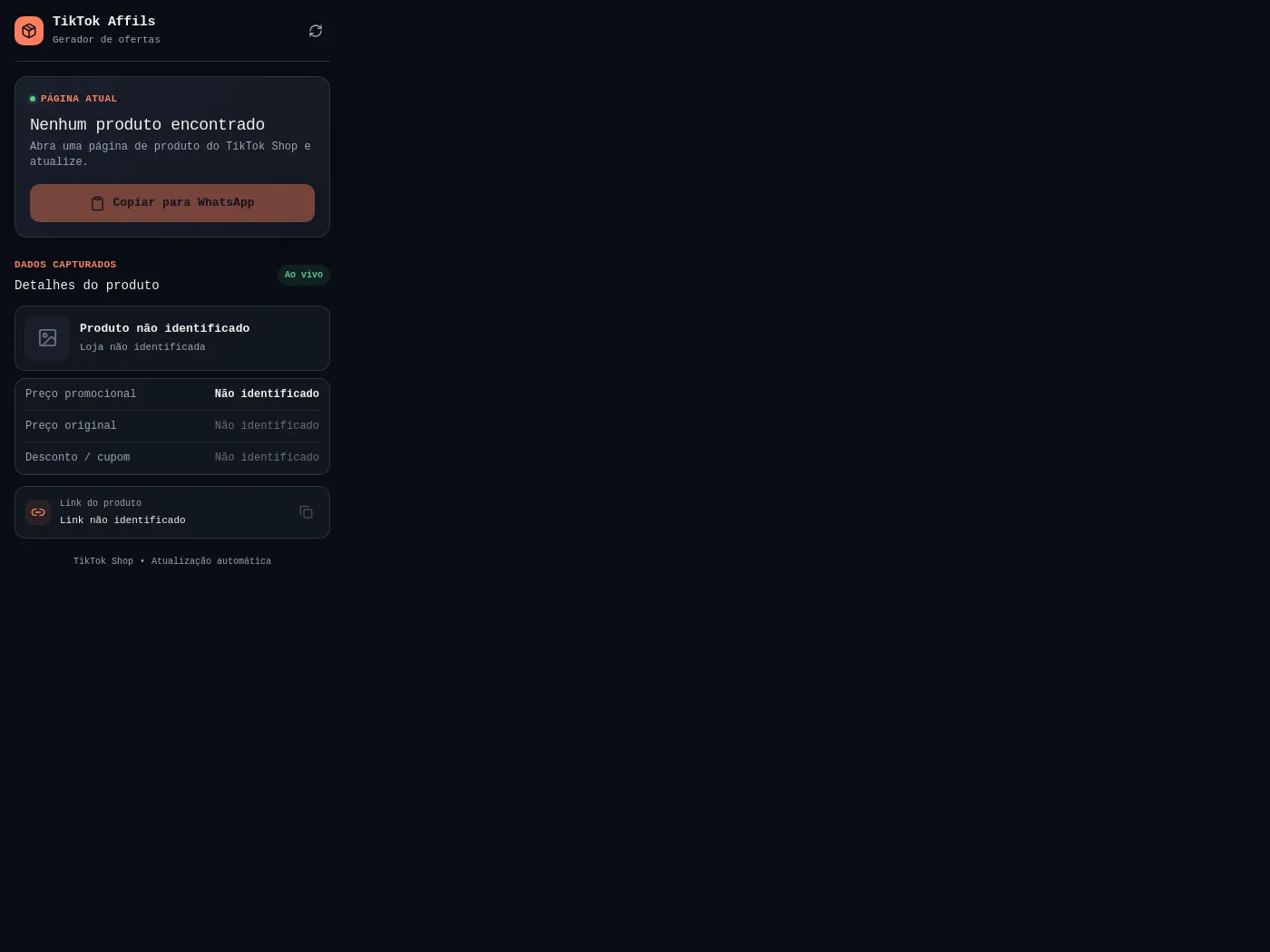 TikTok Affils Extension