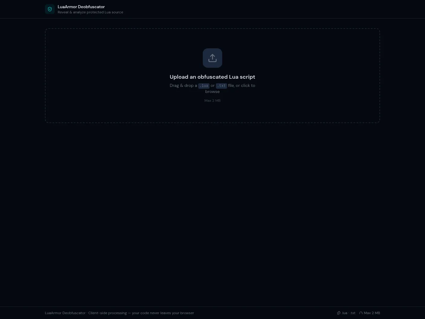 LuaArmor Deobfuscator