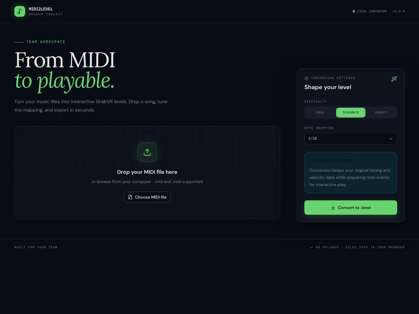 MIDI2Level Converter